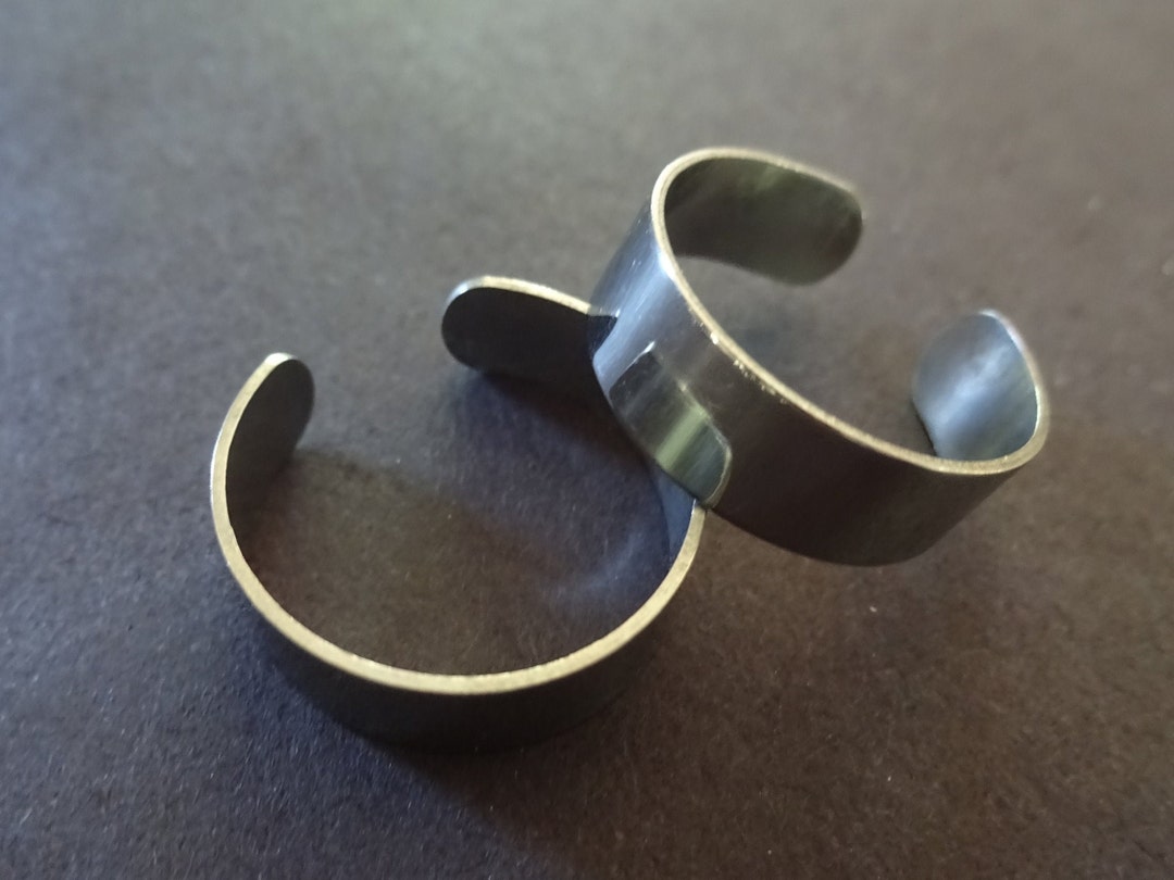 Plain Stainless Steel Ring, Steel Cuff Ring, Adjustable Steel Ring ...