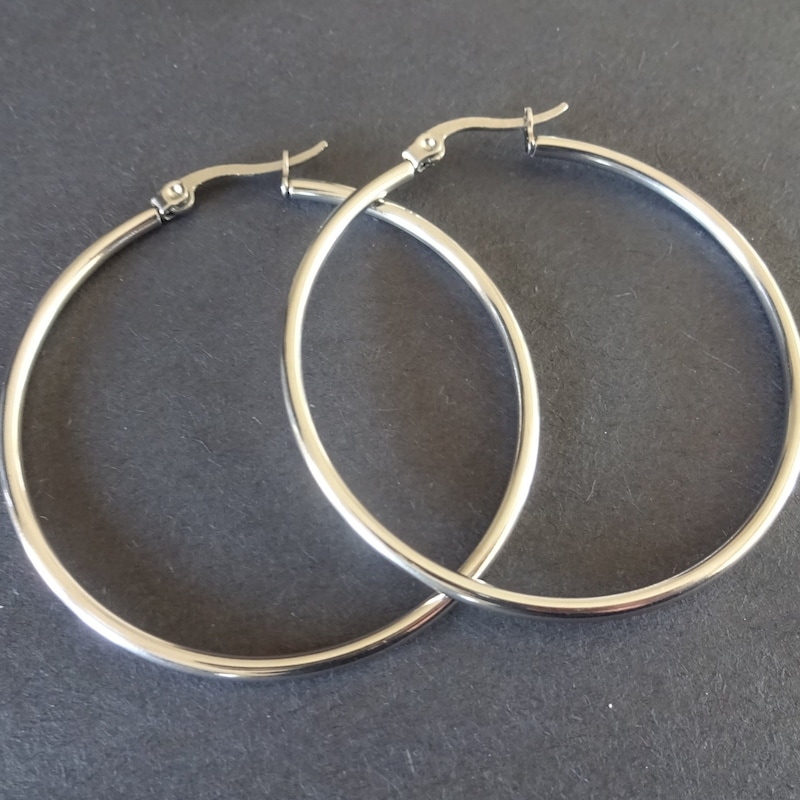 Stainless Steel Hoops - Etsy