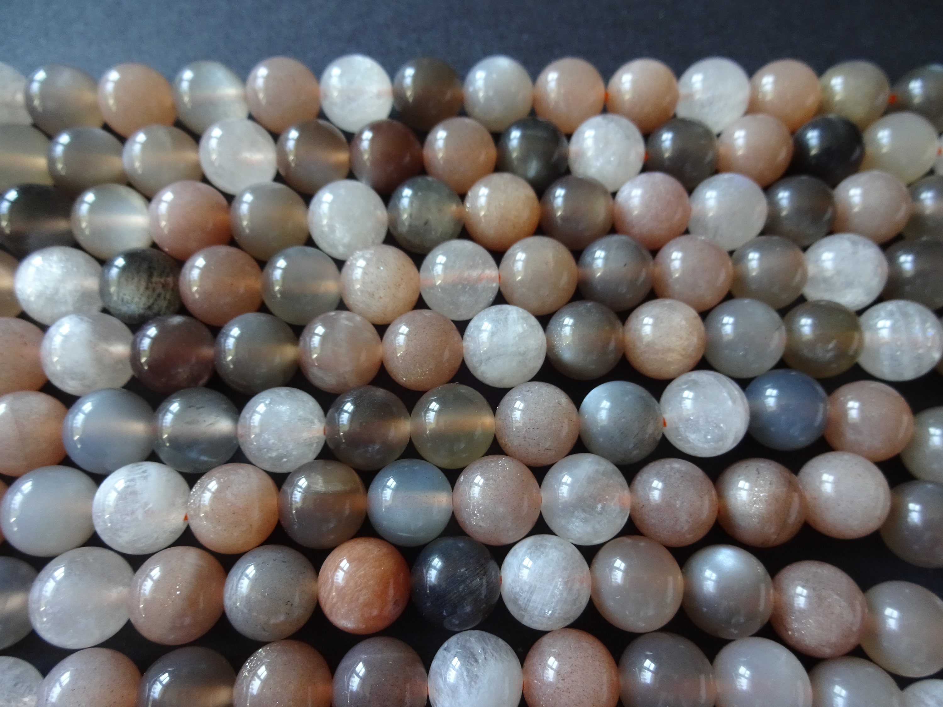 8mm Natural Sunstone Beads, 15.7 Inch Strand, Polished, Round , About ...
