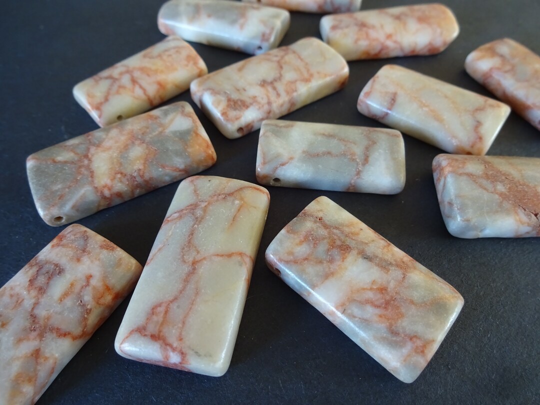Natural Redline Marble Pendants, Rectangle Marble Pendant, Rectangle ...