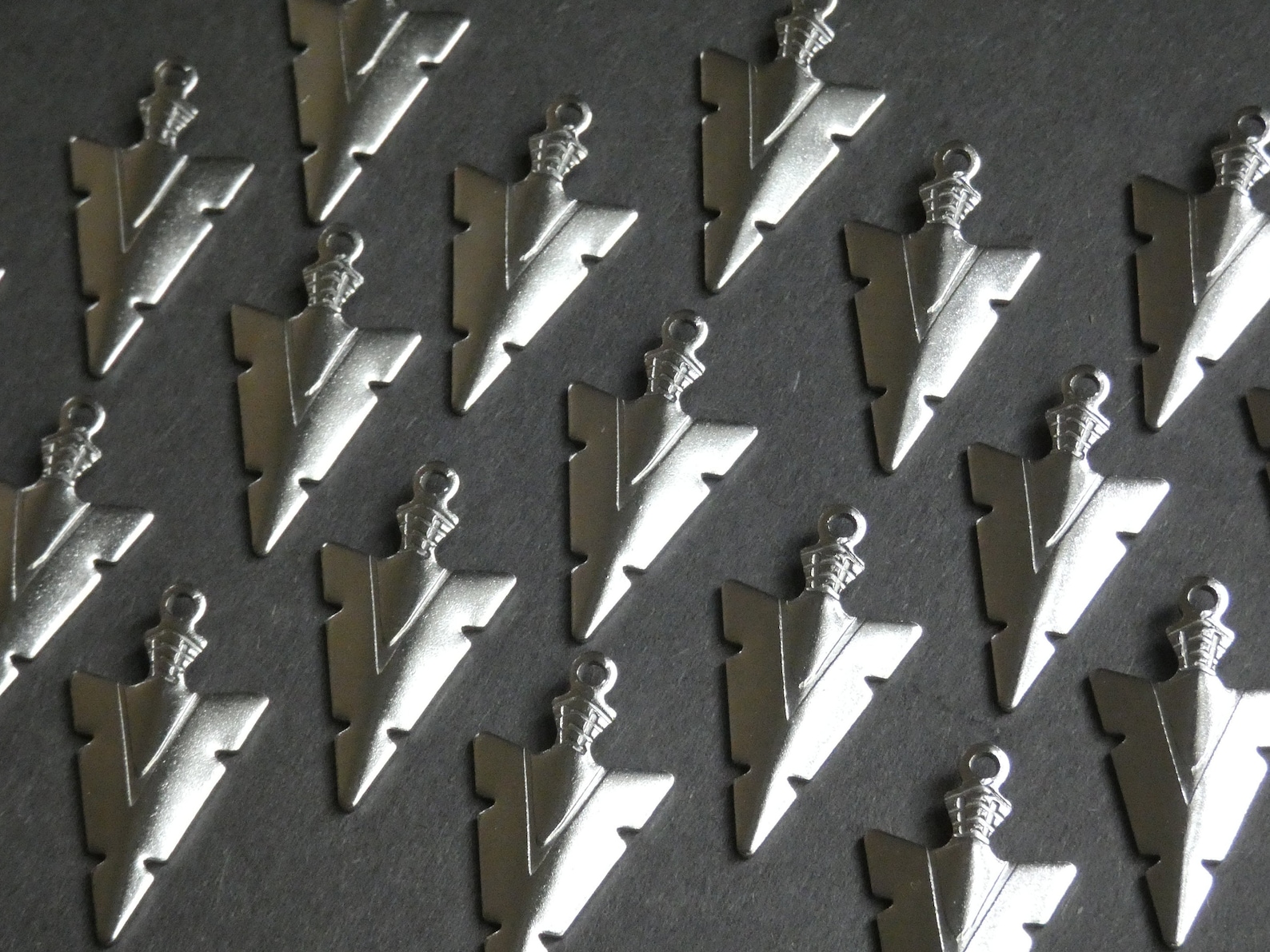 10 PACK of 28.5mm Stainless Steel Arrowhead Pendant Silver - Etsy