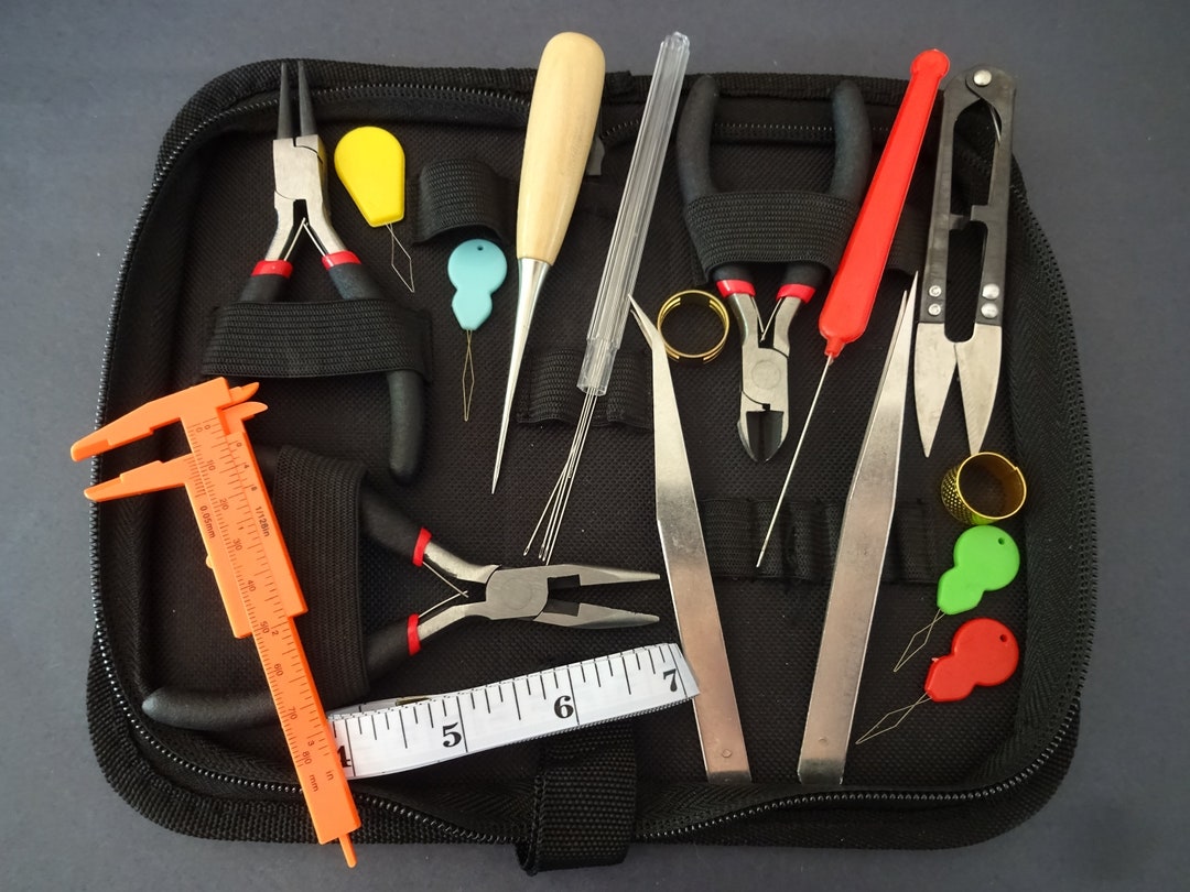 22 PIECE DIY Jewelry Tool Set With Black Case, Jewelry and Beading Kit ...