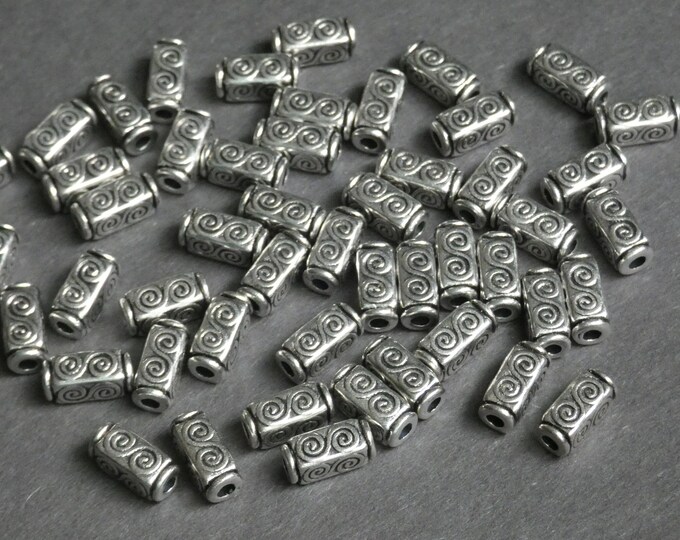 50 PACK 10.5mm Metal Square Tube Bead Designer Metal Tube - Etsy