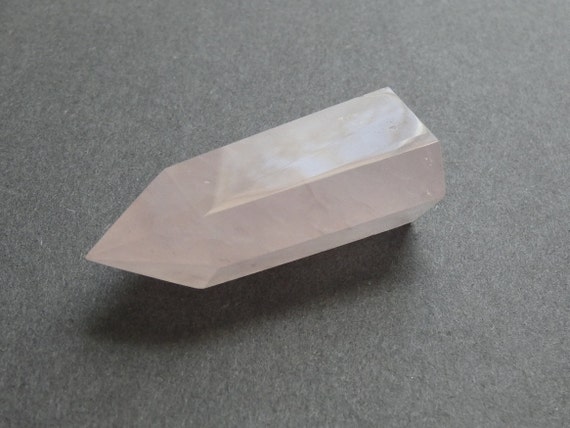 64x22mm Natural Rose Quartz Prism Pink Hexagon Prism One Of | Etsy