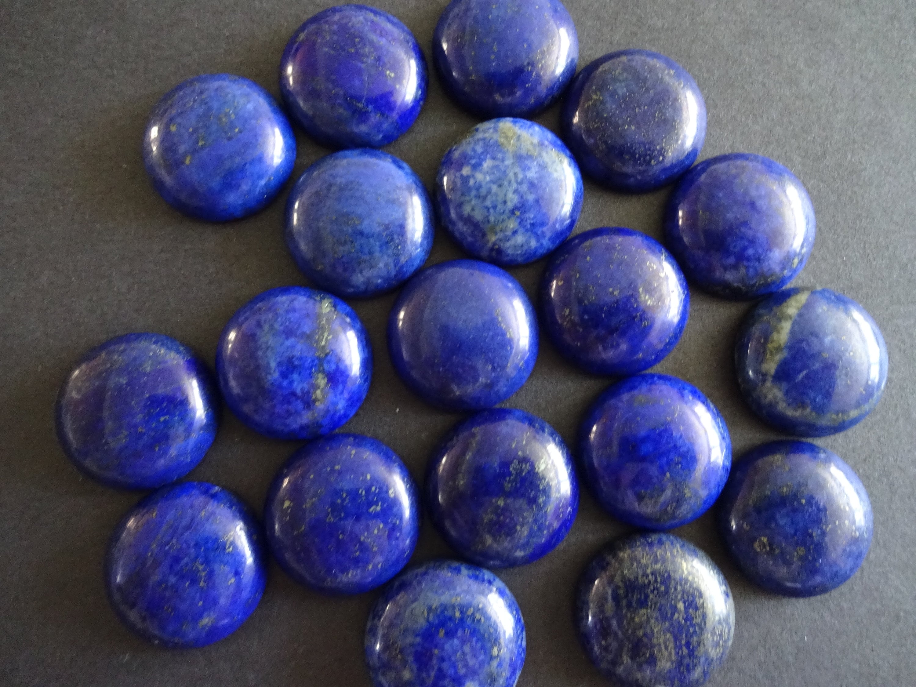20mm Natural Lapis Lazuli Gemstone Cabochon Dyed Round - Etsy