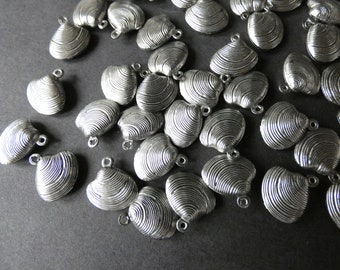 Natural Champagne Silver Capiz Shell Pendant 50mm by Blue Moon - Etsy