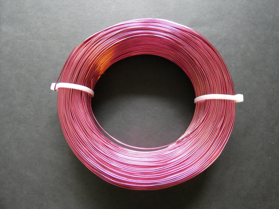 200 Meters of 1mm Dark Red Aluminum Jewelry Wire, 1mm Diameter, 500 ...