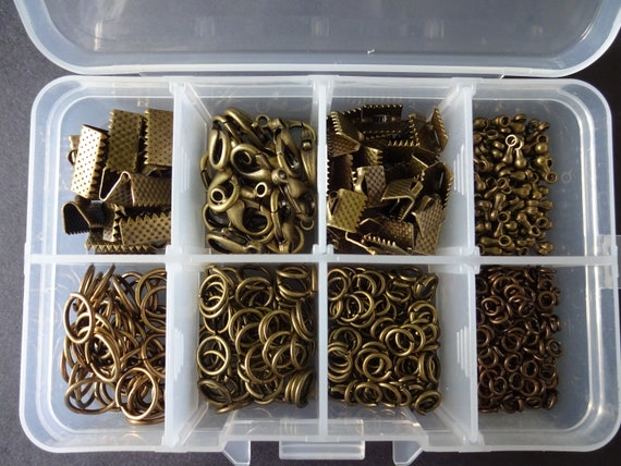 Mixed Jewelry Making Finding Kit Bronze Color Metal Findings | Etsy
