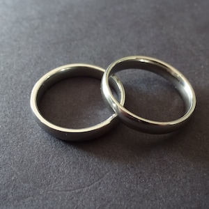 Simple Stainless Steel Ring, Basic Band, Size 7-13, Handcrafted Steel ...