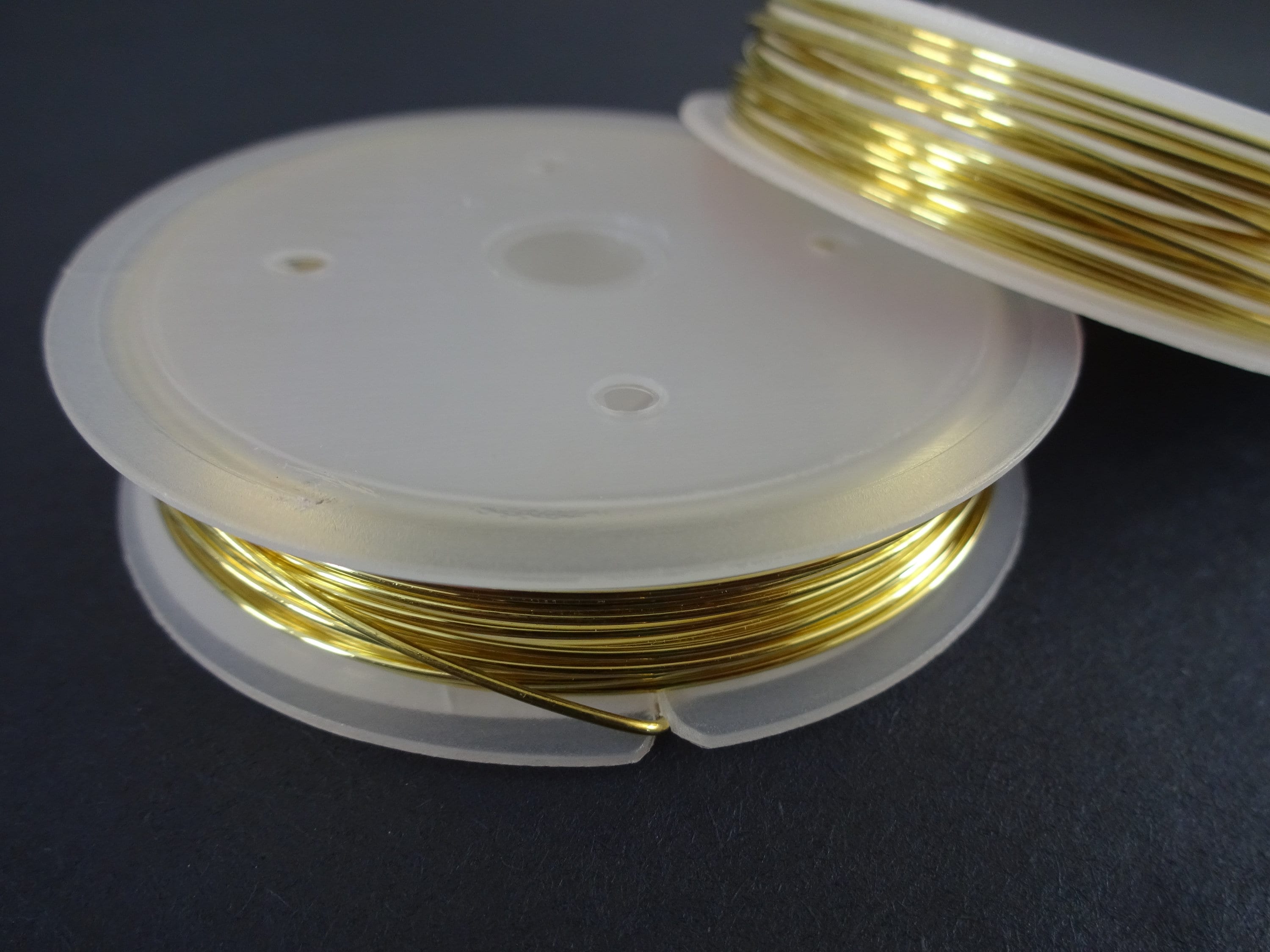 3 Meters of 0.8mm Copper Wire, Gold Color, 20 Guage Wire, Spools For ...