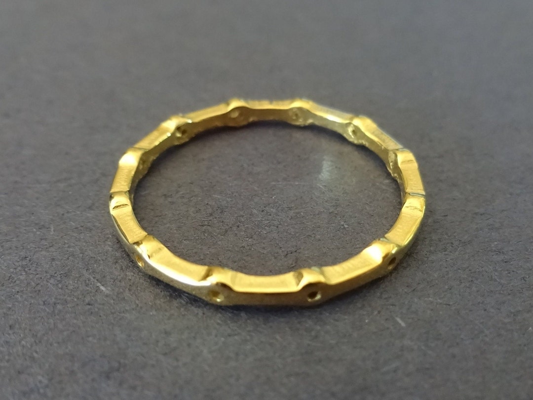 Stainless Steel Circles Ring, Gold Color, Sizes 6-10, Simple Geometric ...