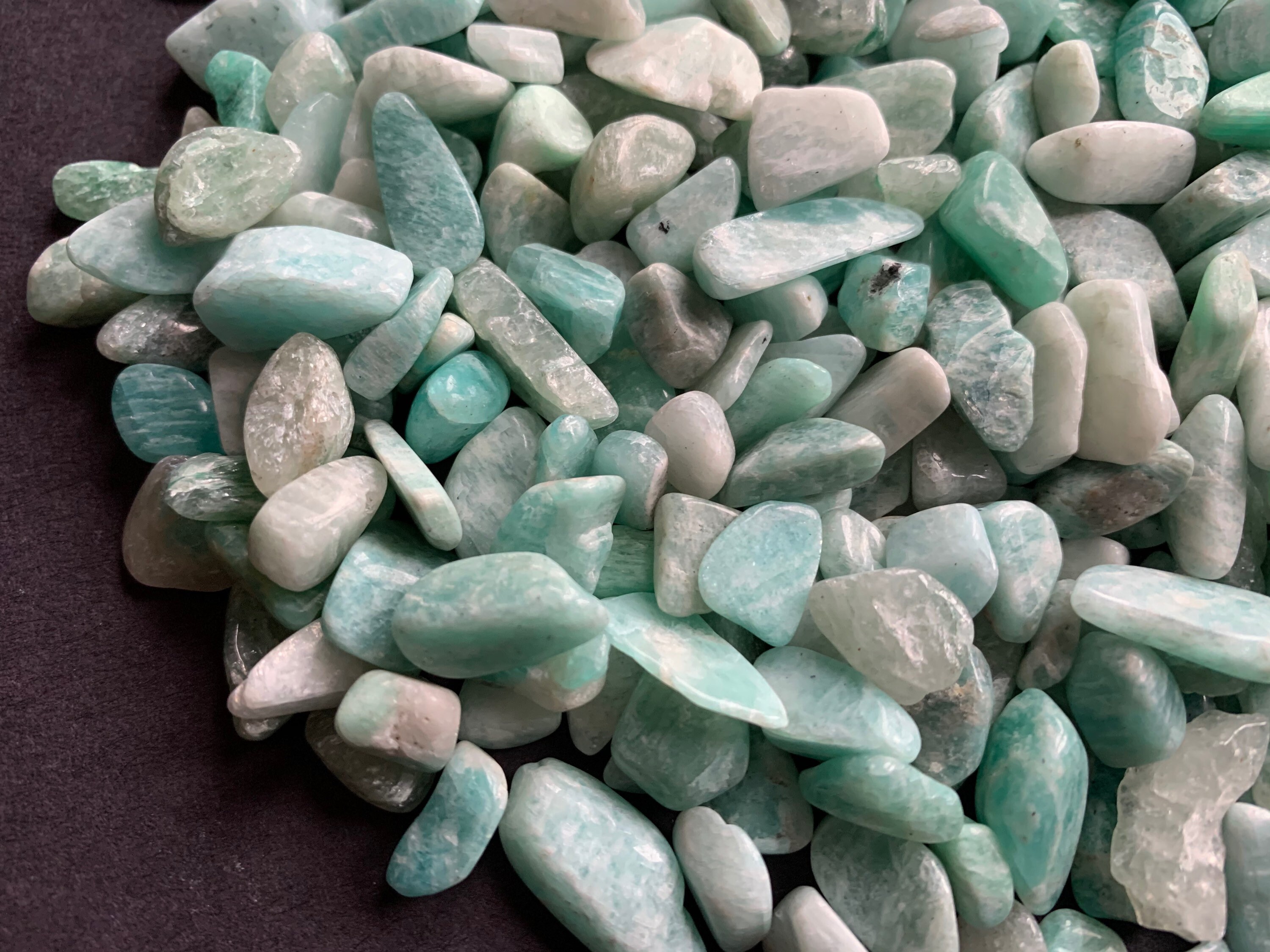 200 Grams Natural Amazonite Nuggets, Undrilled, 7-21x6-8x3-6mm Size, No ...