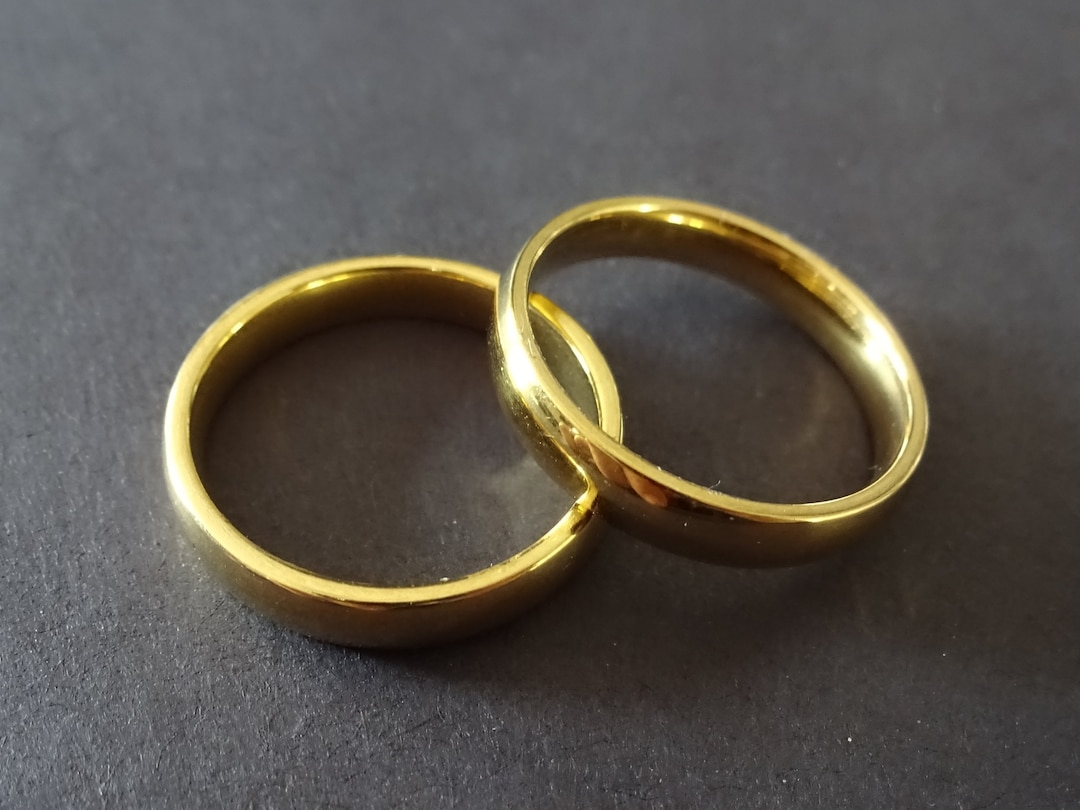 Simple Stainless Steel Ring, Basic Band, Size 7-11, Handcrafted Steel ...