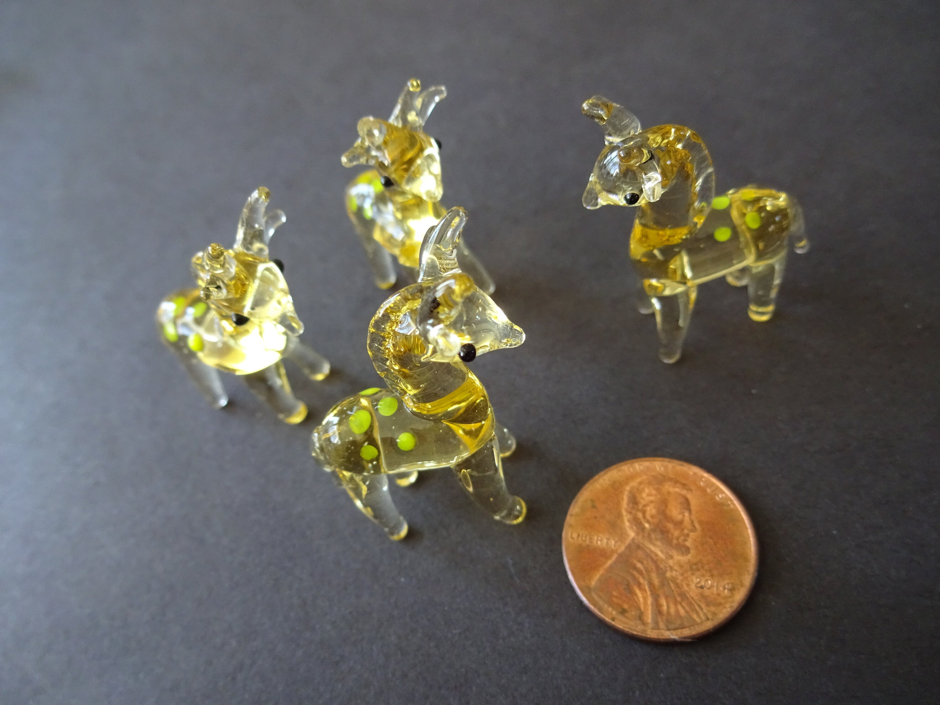 Mini Glass Animal Set, 19-35mm Lampwork Zoo Animals, Collect All 5 ...