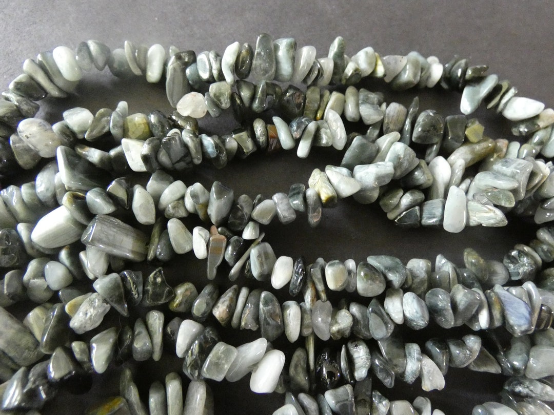 33 Inch Natural Hawk's Eye Quartz Bead Strand Quartz Chip - Etsy