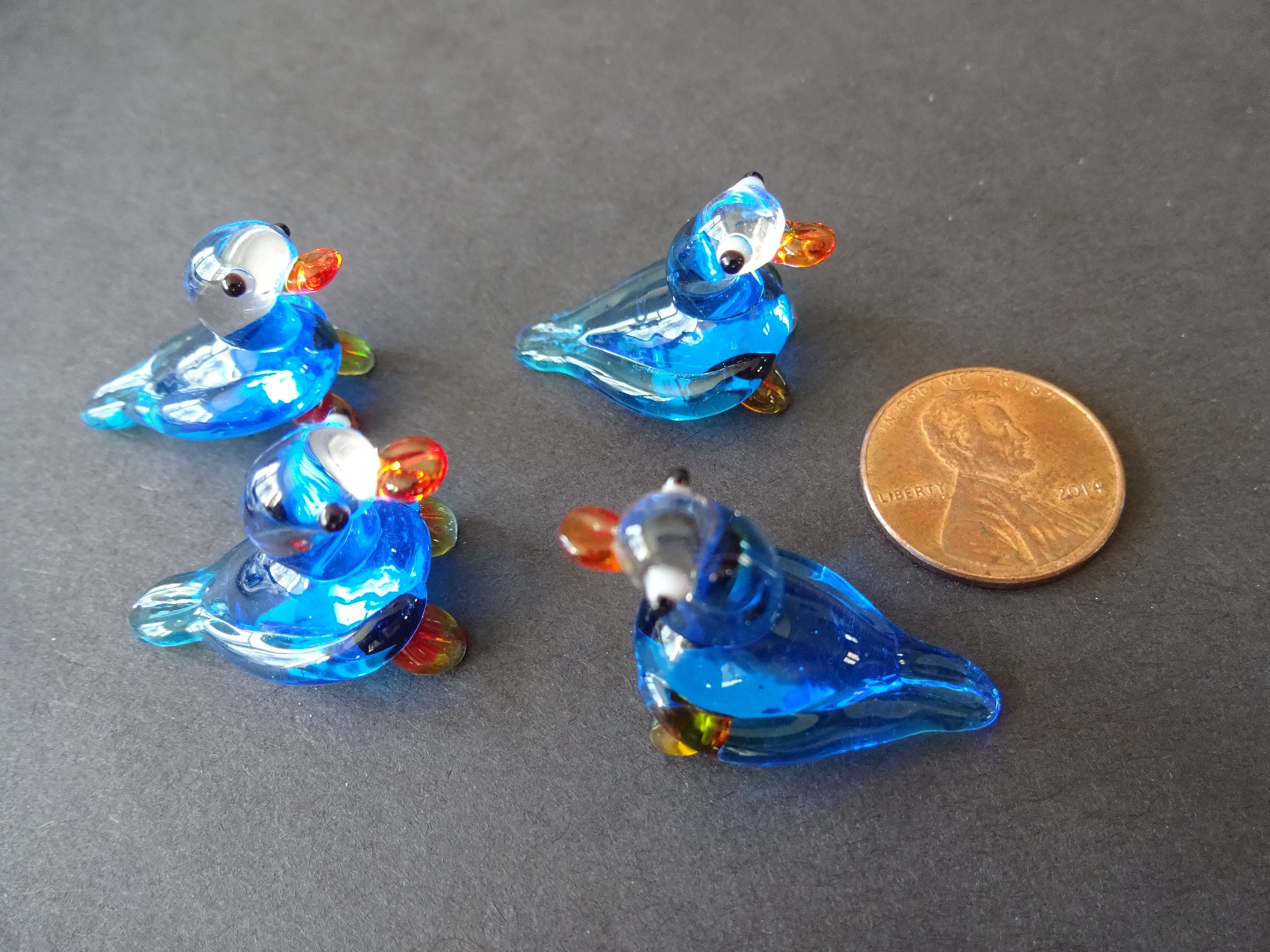 Glass Bird Set, 16-27mm Mini Lampwork Glass Animals, Collect All 6 ...
