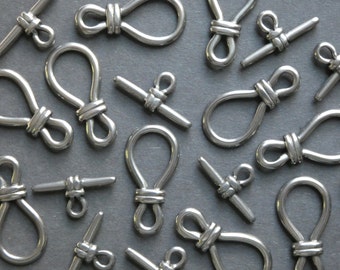 5 PACK of 34x17mm Stainless Steel Toggle Clasp, Rose Gold Stainless ...