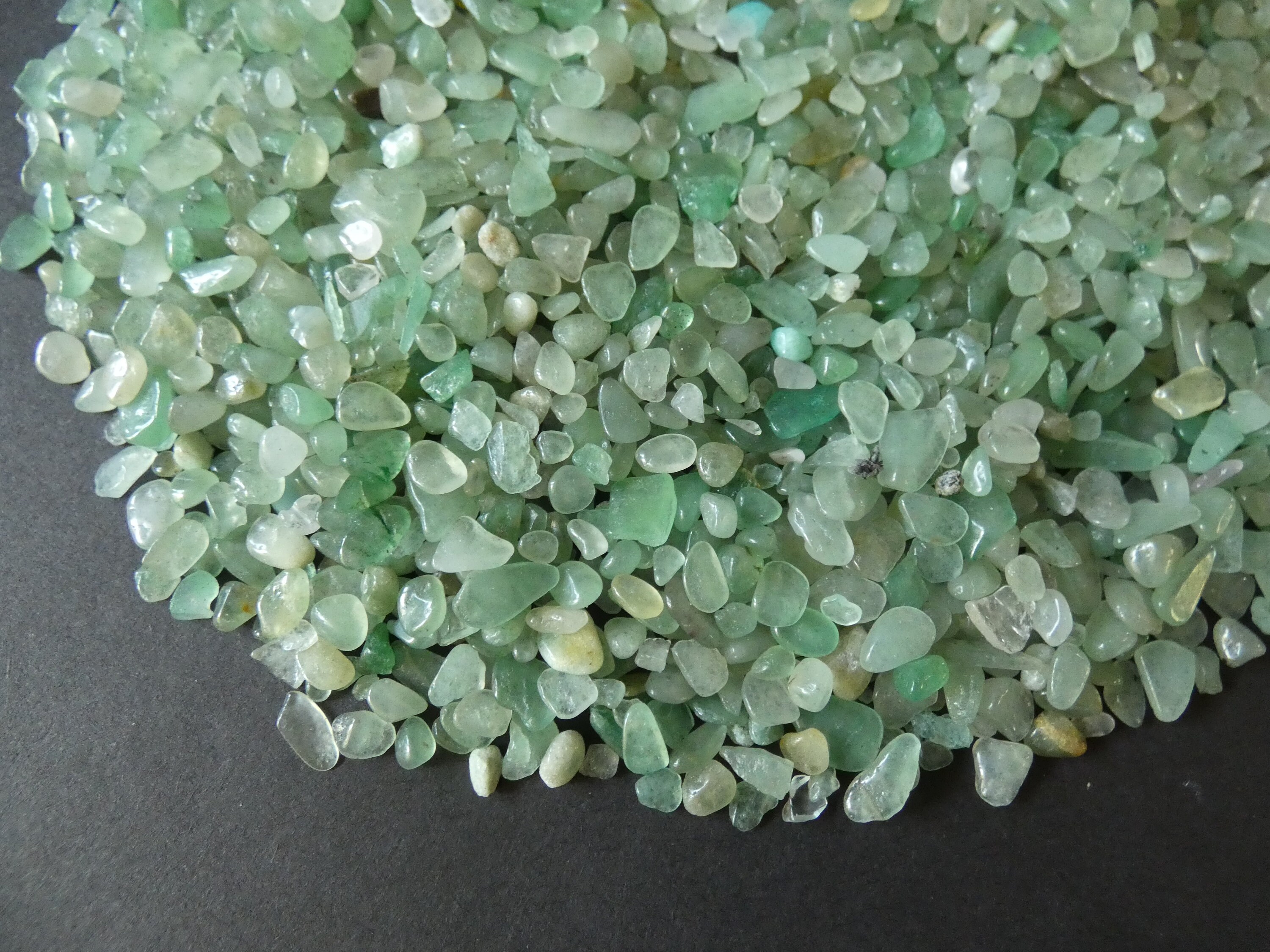 Half Pound Natural Green Aventurine Chips, Undrilled, 2-8x2-4mm Size ...