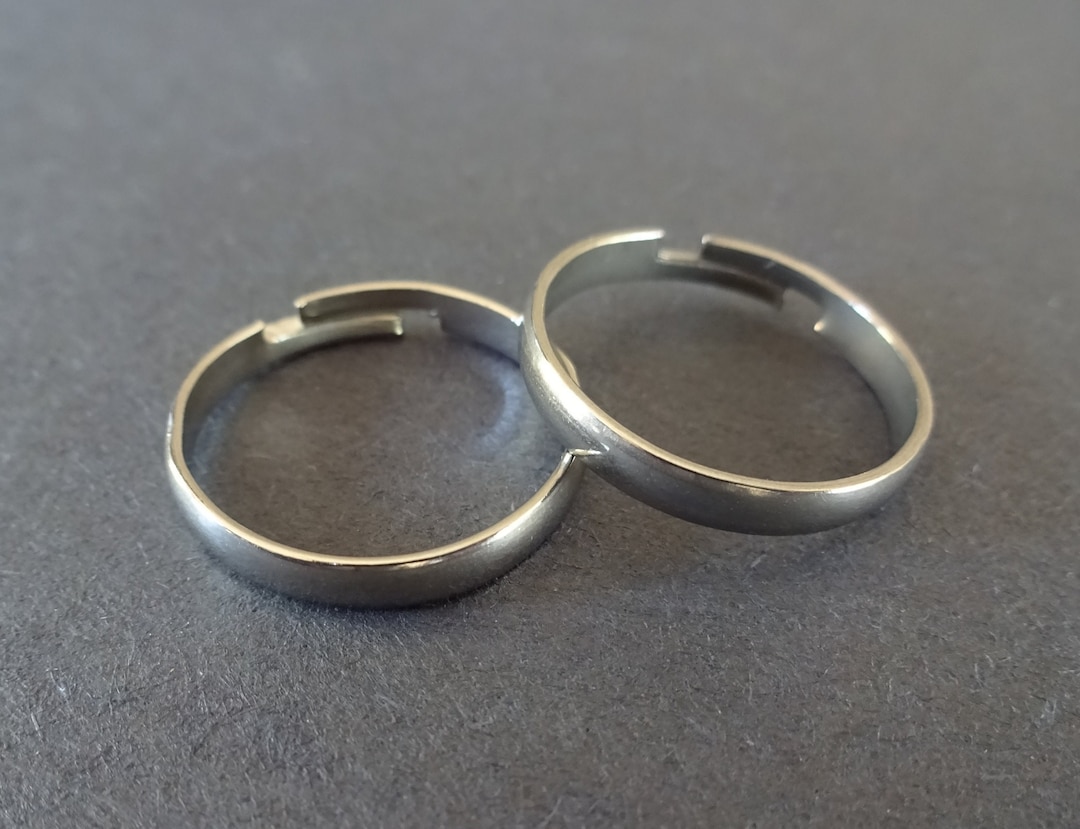 Adjustable Stainless Steel Ring, Resizeable Stainless Steel Ring ...