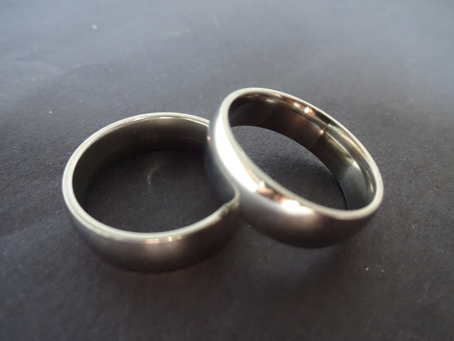 Stainless Steel Rounded Edge Ring Timeless Band Size 7-11 | Etsy