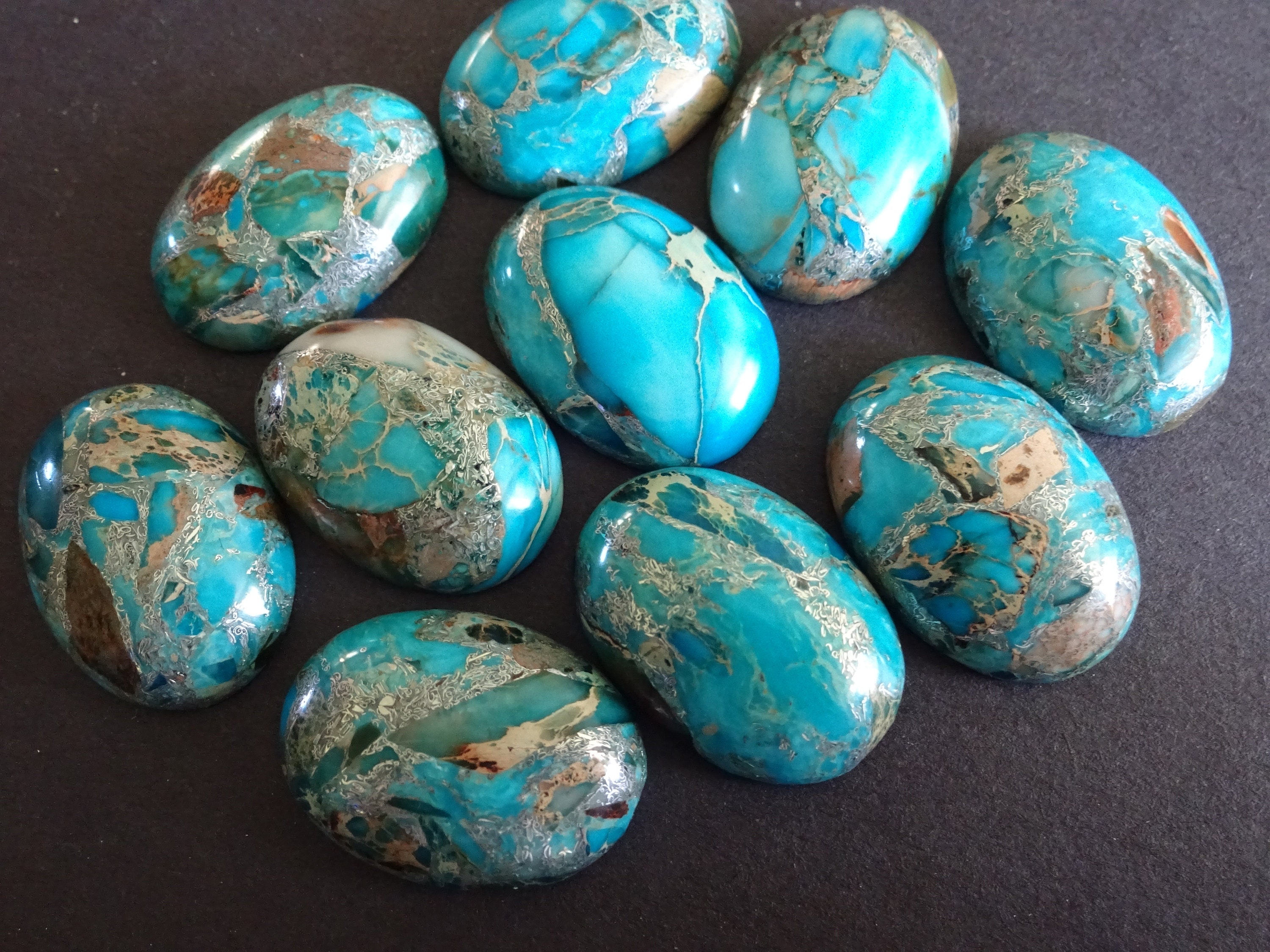 18x26mm Natural Regalite Cabochon With Silver Lines, Oval Cabochon ...