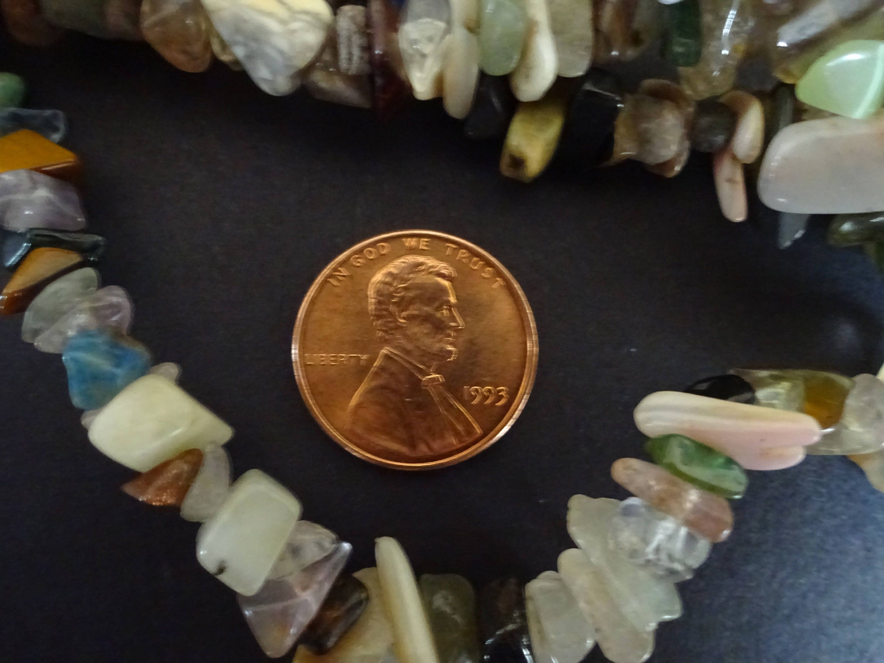 About 250 Mixed Natural Gemstone Beads, 32 Inch Strand, 5-8mm Chip ...