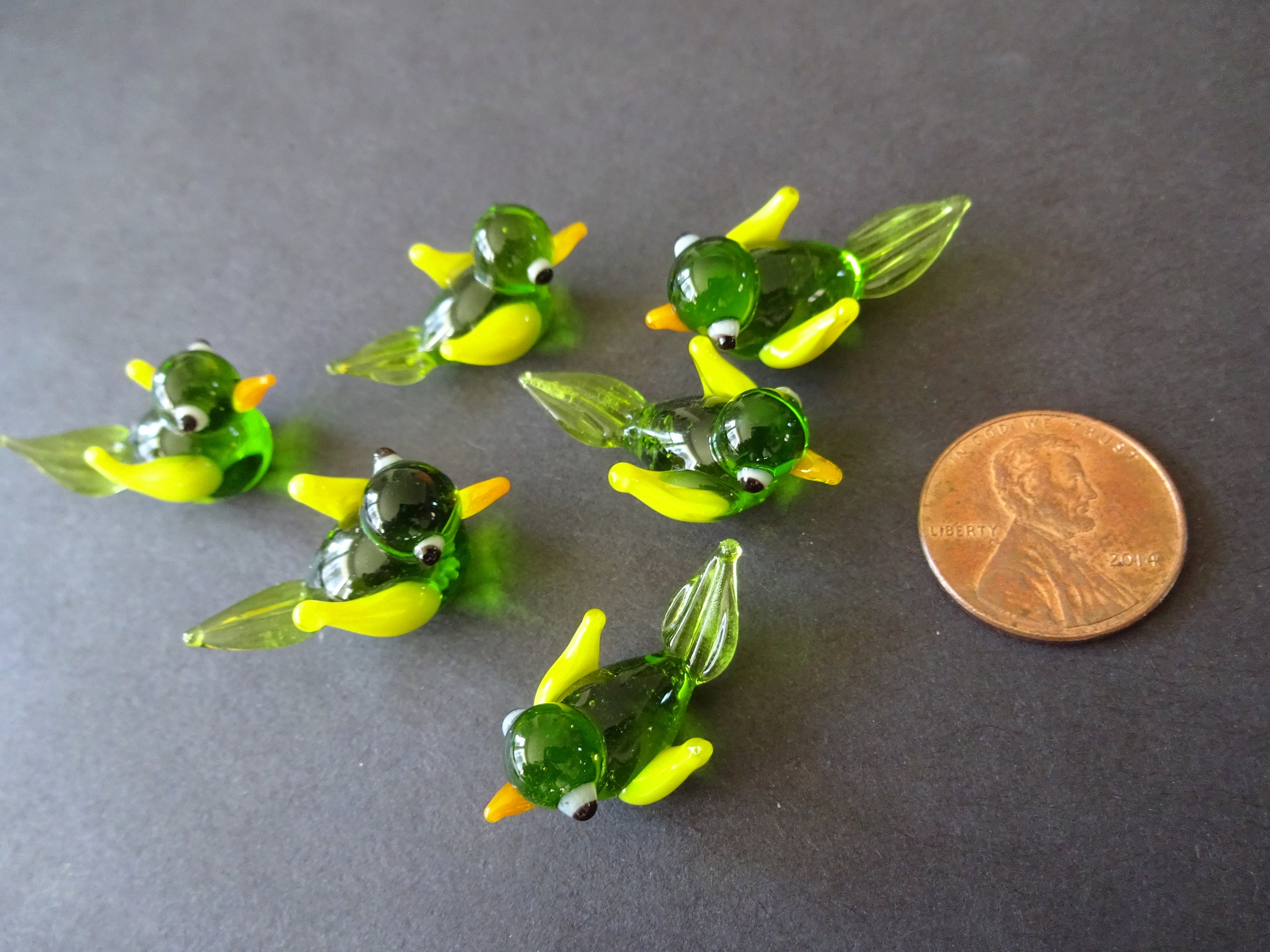 Glass Bird Set, 16-27mm Mini Lampwork Glass Animals, Collect All 6 ...