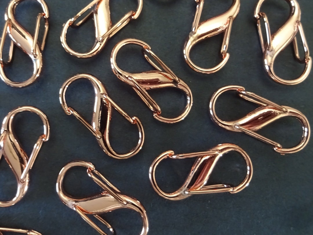 27.5x13mm Metal Double Sided Clasps, Rose Gold Color Clasps, Large ...