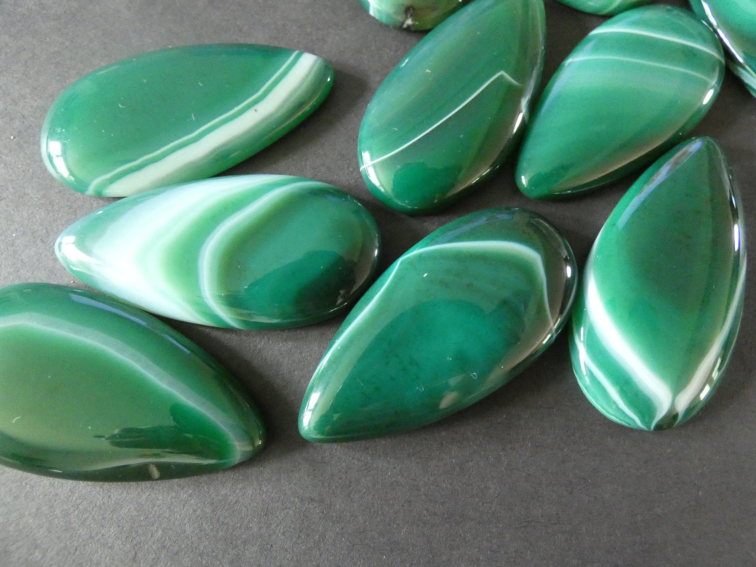 49x24mm Natural Agate Cabochon, Dyed, Teardrop Shape, Polished Gem ... 49x24mm Natural Agate Cabochon, Dyed, Teardrop Shape, Polished Gem ...