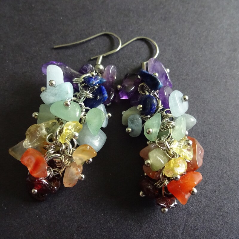 Cluster Earrings - Etsy