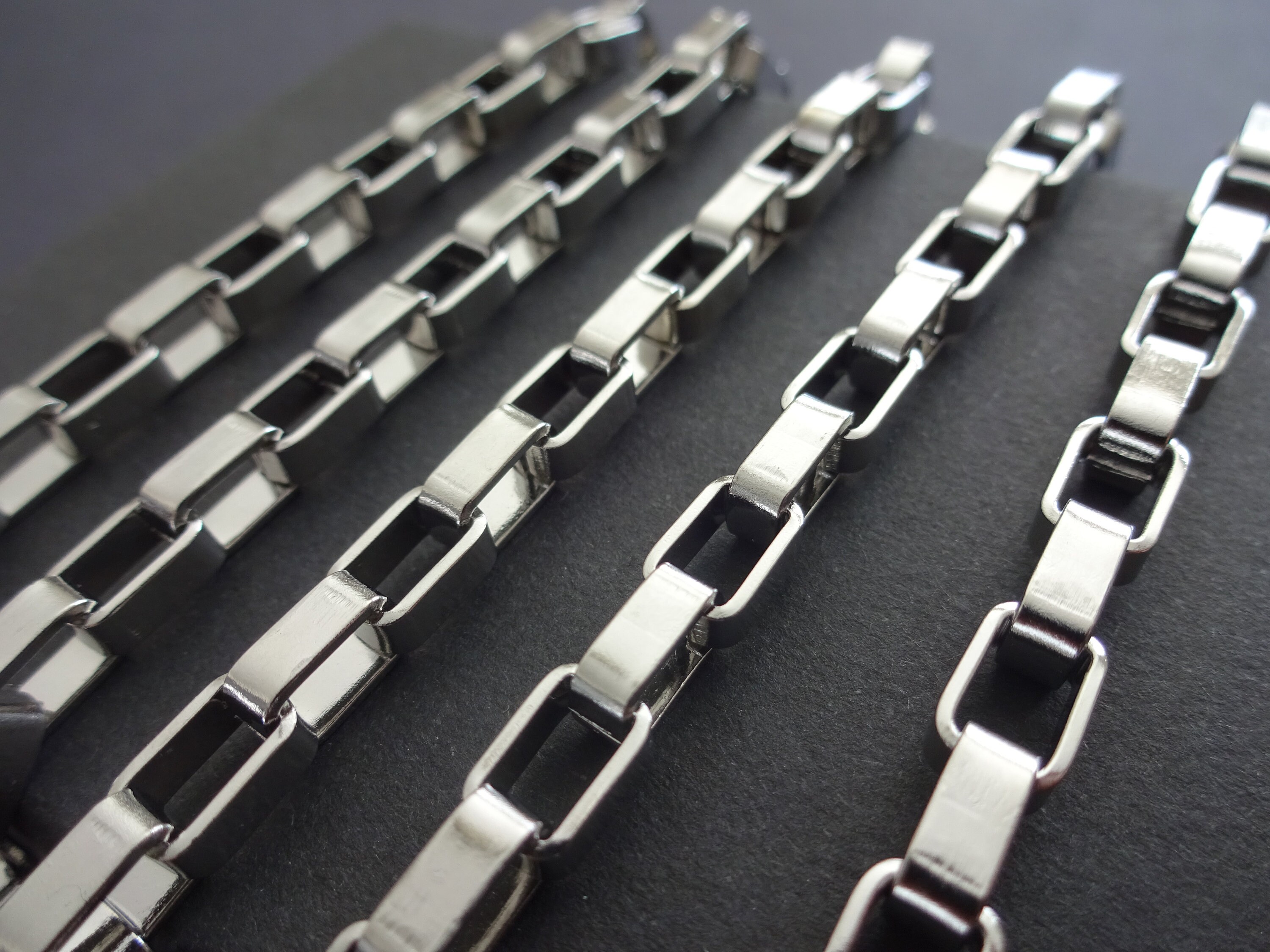 10 Meters 304 Stainless Steel Venetian Box Chain, 8x5mm Chain Bulk Lot ...