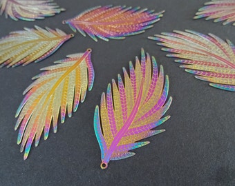 5 PACK of 41.5mm Metal Scorpion Pendant, Rainbow Metal Scorpion Charm ...