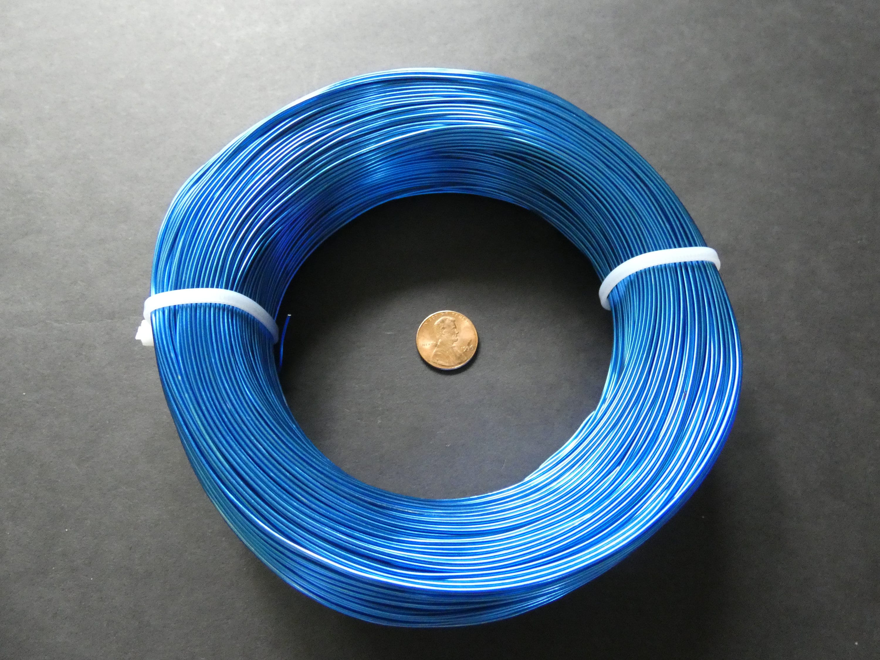 200 Meters Of 1mm Blue Aluminum Jewelry Wire 1mm Diameter 500 Grams