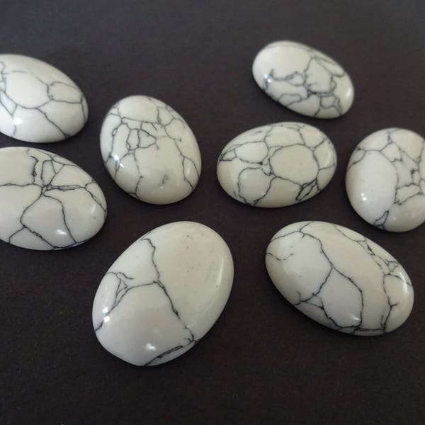 White Howlite Stone - Etsy