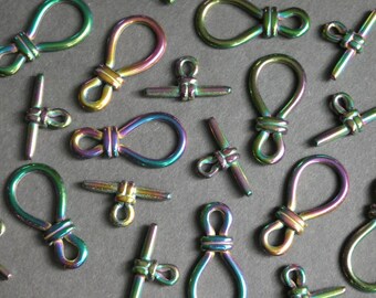 5 PACK of 34x17mm Stainless Steel Toggle Clasp, Rose Gold Stainless ...