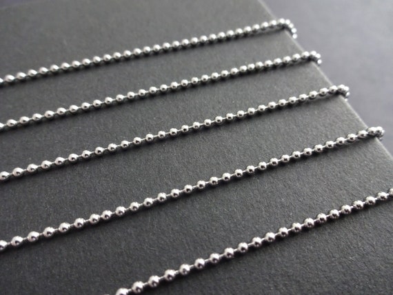 10 Meters 304 Stainless Steel Ball Chain Soldered 1.5mm - Etsy