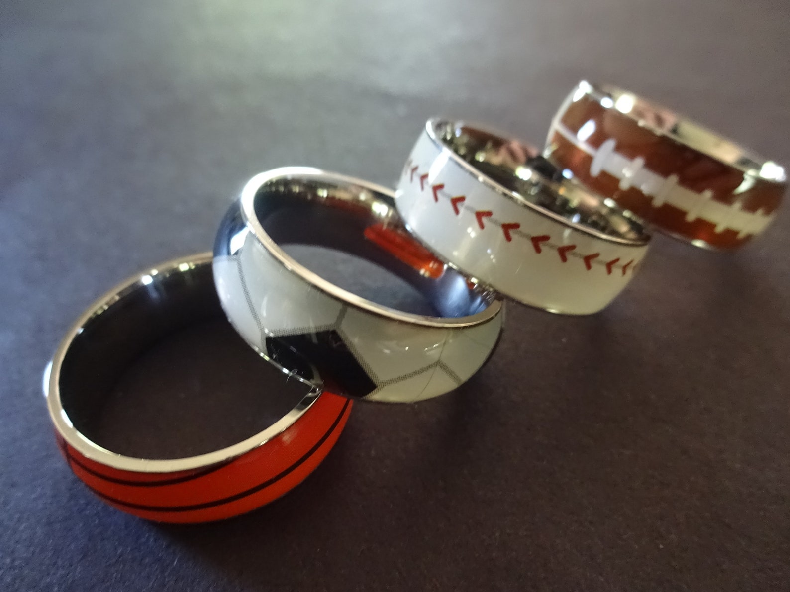 316L Stainless Steel Sports Ring Soccer Ring Football Ring - Etsy