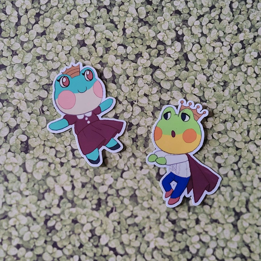 Froggy Couple Stickers ACNH Henry and Lily Vinyl Stickers - Etsy
