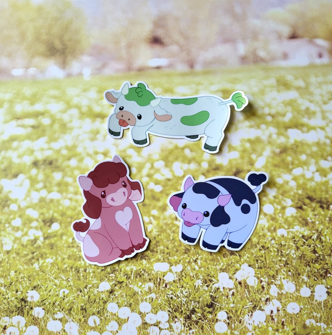 Cute Cow Stickers | Strawberry Cow | Pickle Cow | Blueberry Cow - Etsy