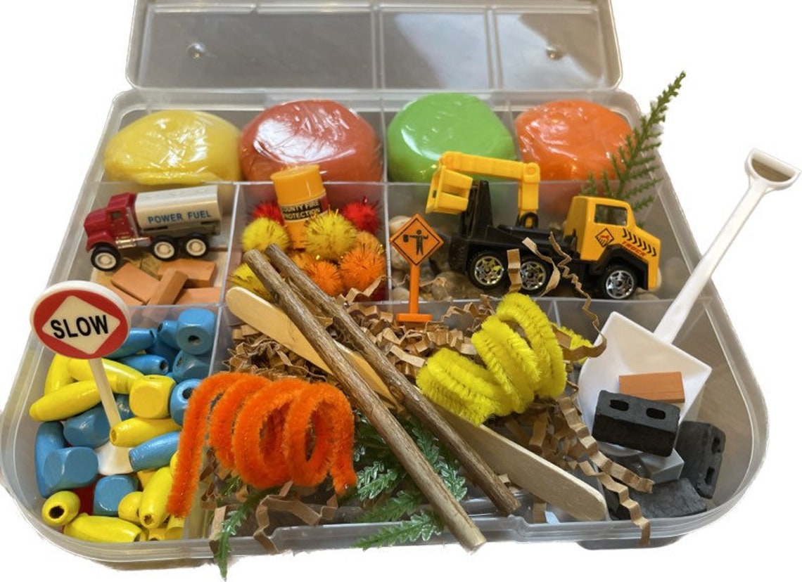 Construction Dough Kit - Etsy