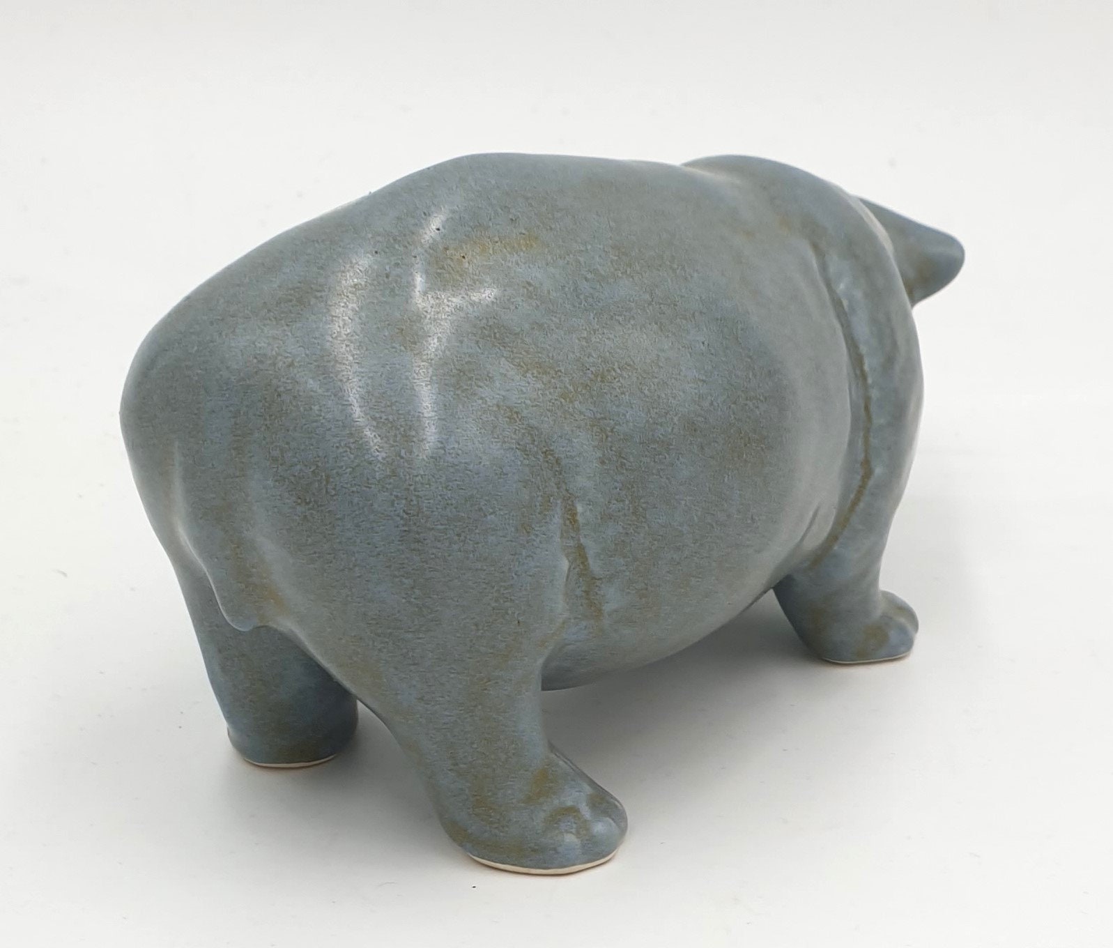 Gorgeous Blue Green Pottery Hippo Made by Sylvac No. 229 SYLVAC HIPPO ...