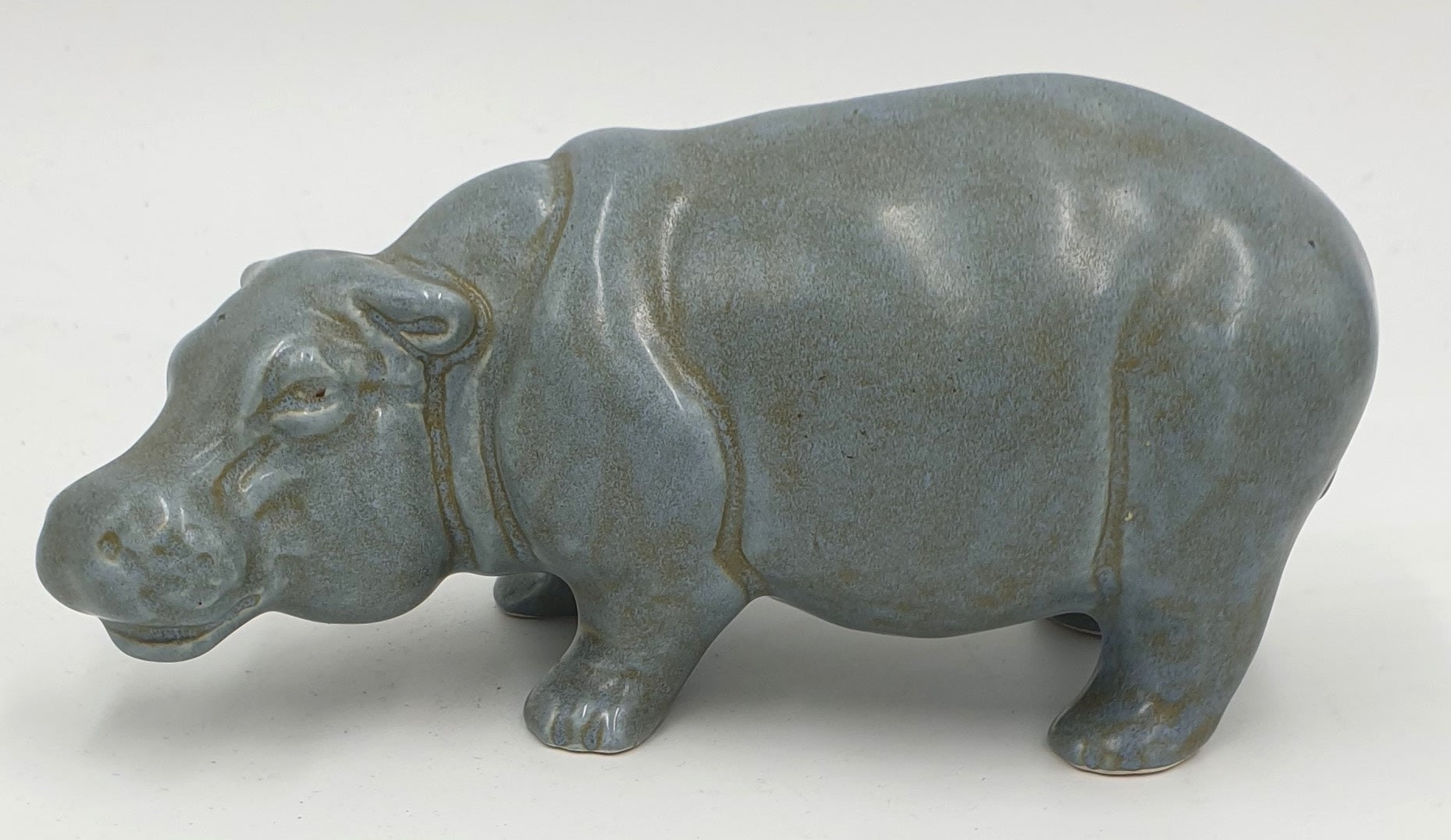 Gorgeous Blue Green Pottery Hippo Made by Sylvac No. 229 SYLVAC HIPPO ...