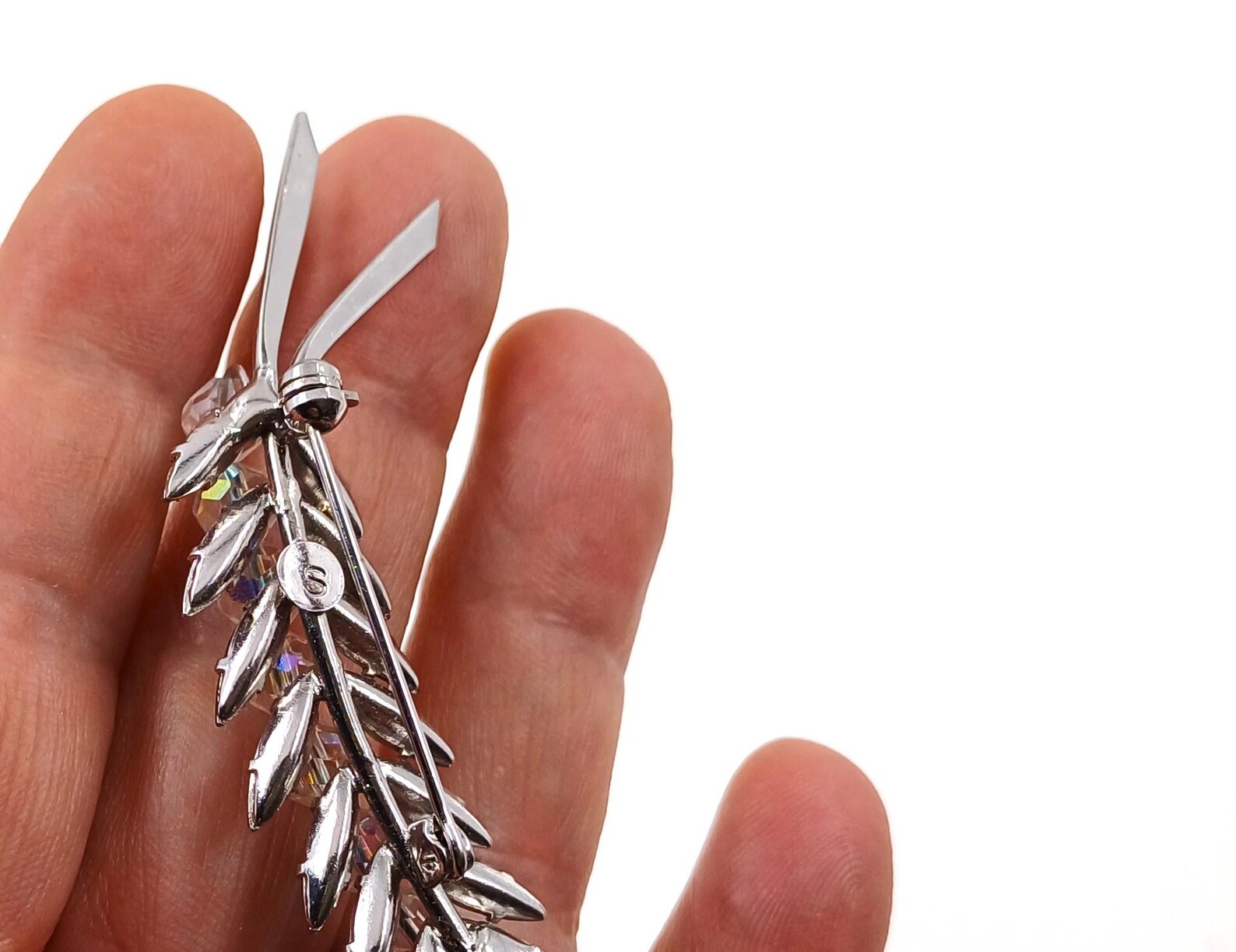 Vintage Donald Simpson Crystal & Rhinestone Brooch. Signed (S) - Etsy