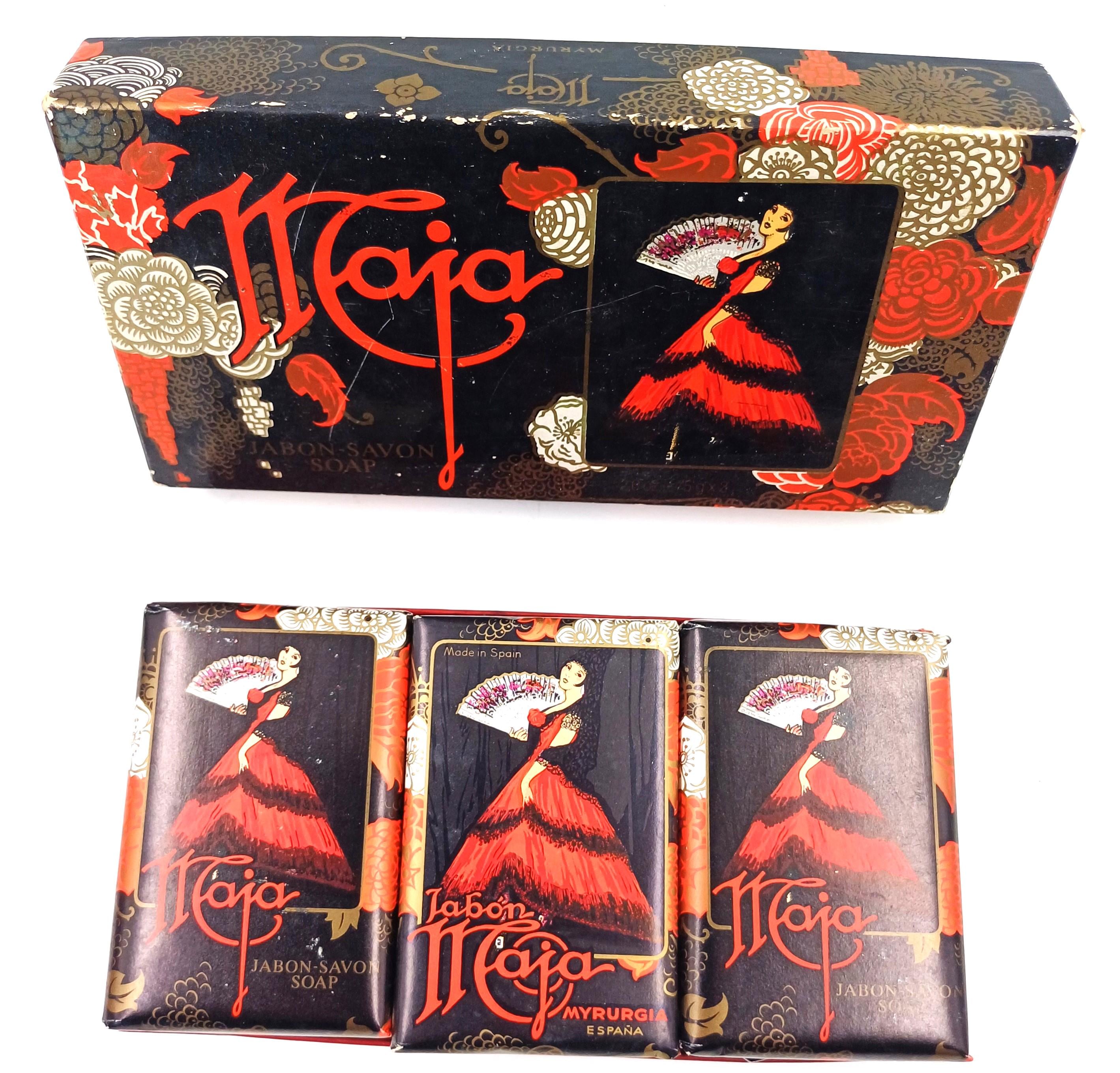 Maja by Myrurgia 3 X 90 Gr Perfumed Soap, Stored in Its Original Case ...