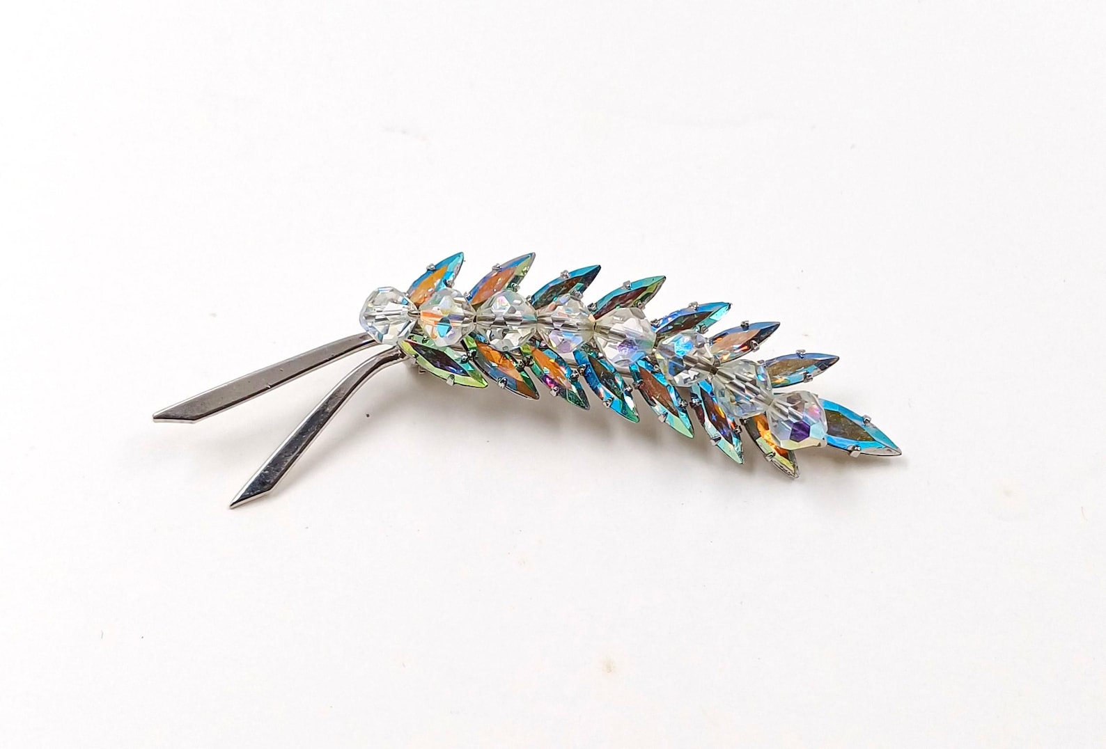 Vintage Donald Simpson Crystal & Rhinestone Brooch. Signed (S) - Etsy