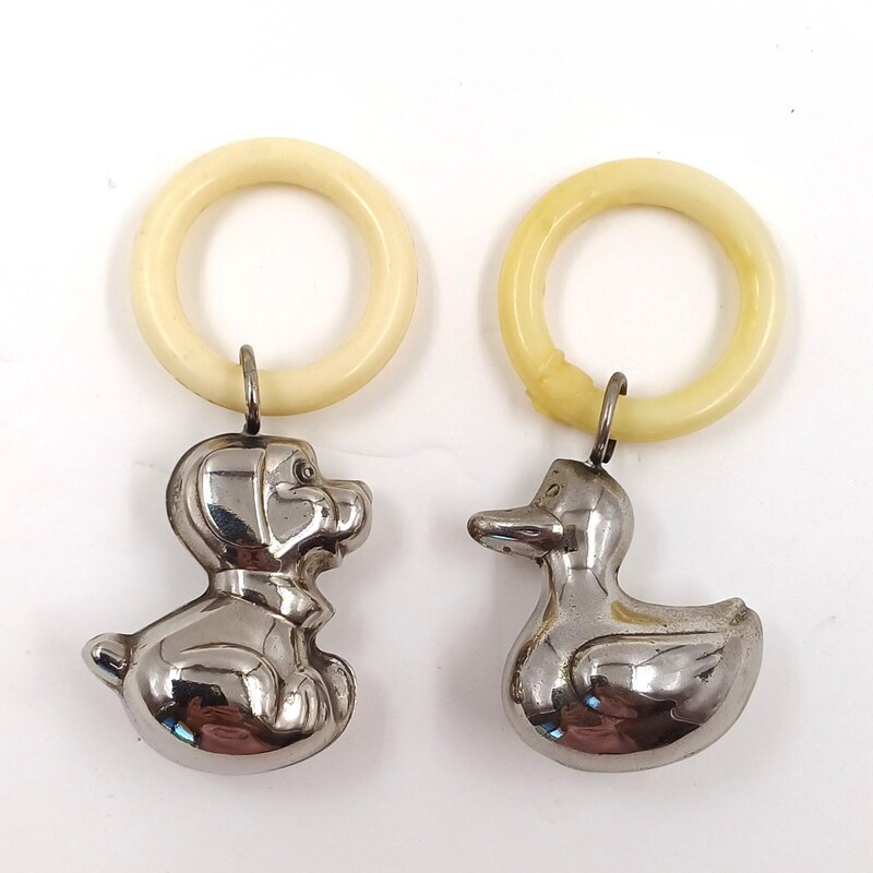 Silver Rattle - Etsy