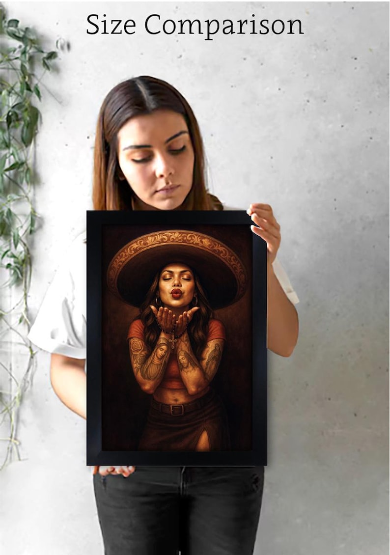 JOVEN AMOR Art Print | Mexican Art | Latino Decor | Tattoo Wall Art ...