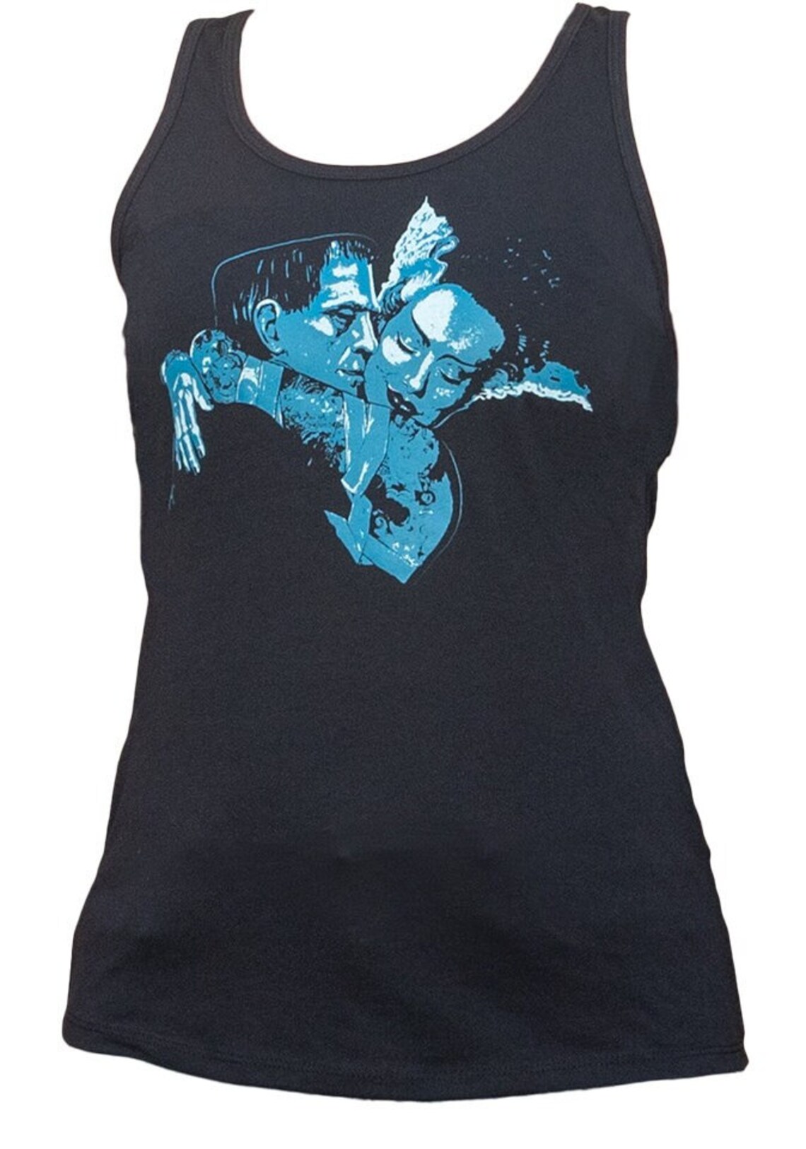 UNDYING LOVE Frankenstein and Bride of Frankenstein Girls Racerback ...