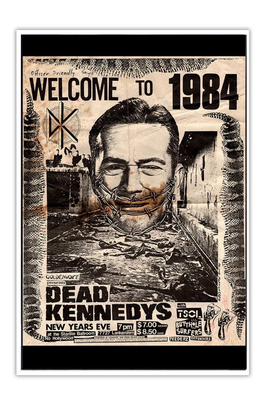 WELCOME TO 1984 Concert Poster Art Print | Punk Rock Concert Poster Art ...
