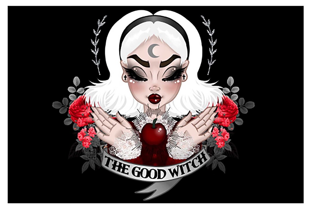 THE GOOD WITCH 12 X 18 Fine Art Print With Black Composite Frame Option ...